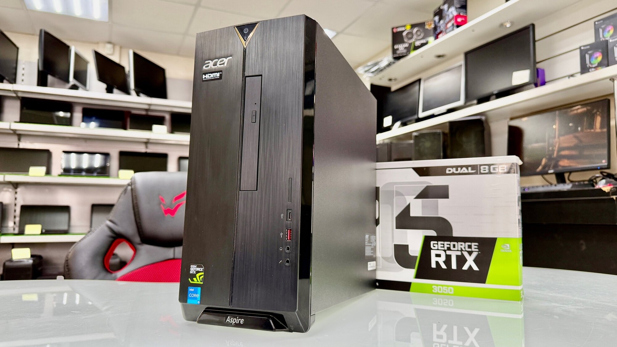 Игровой компьютер "Core i5-11400f", с видеокартой GeForce RTX 3050