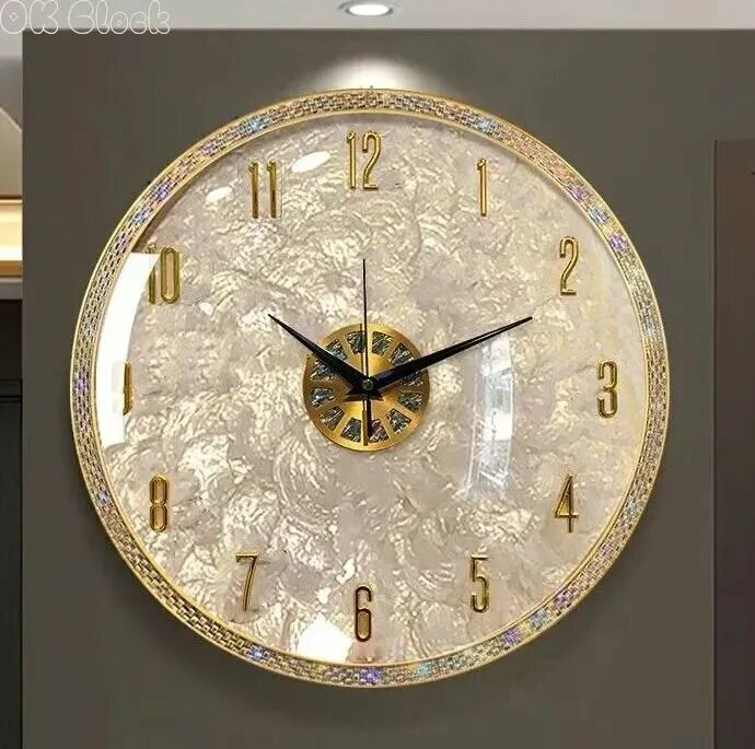 OFC Настенные часы "натуральные ракушки", 35 см х 35 см YZ