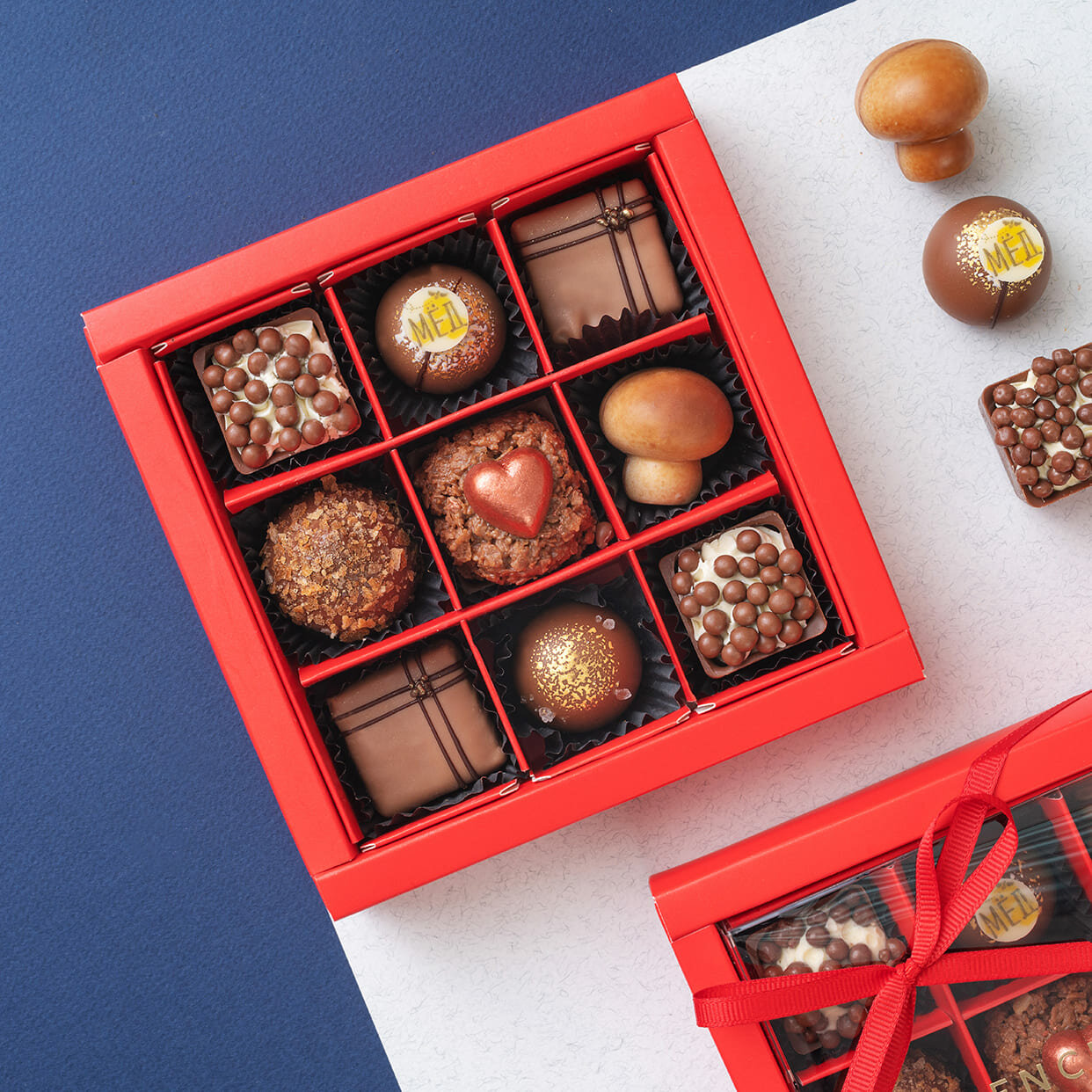 Подарочный шоколадный набор конфет Frenchkiss, Канна, 9 конфет ручной работы в подарок