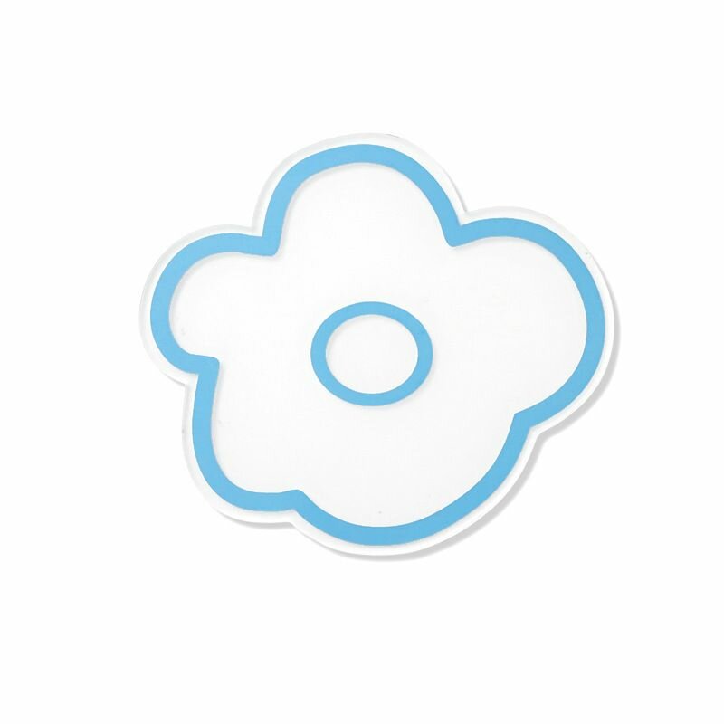 Акриловые подставки для цветов, теплоизоляция, милый цветок, прозрачные, устойчивые, нескользящие, акриловые подставки, синие