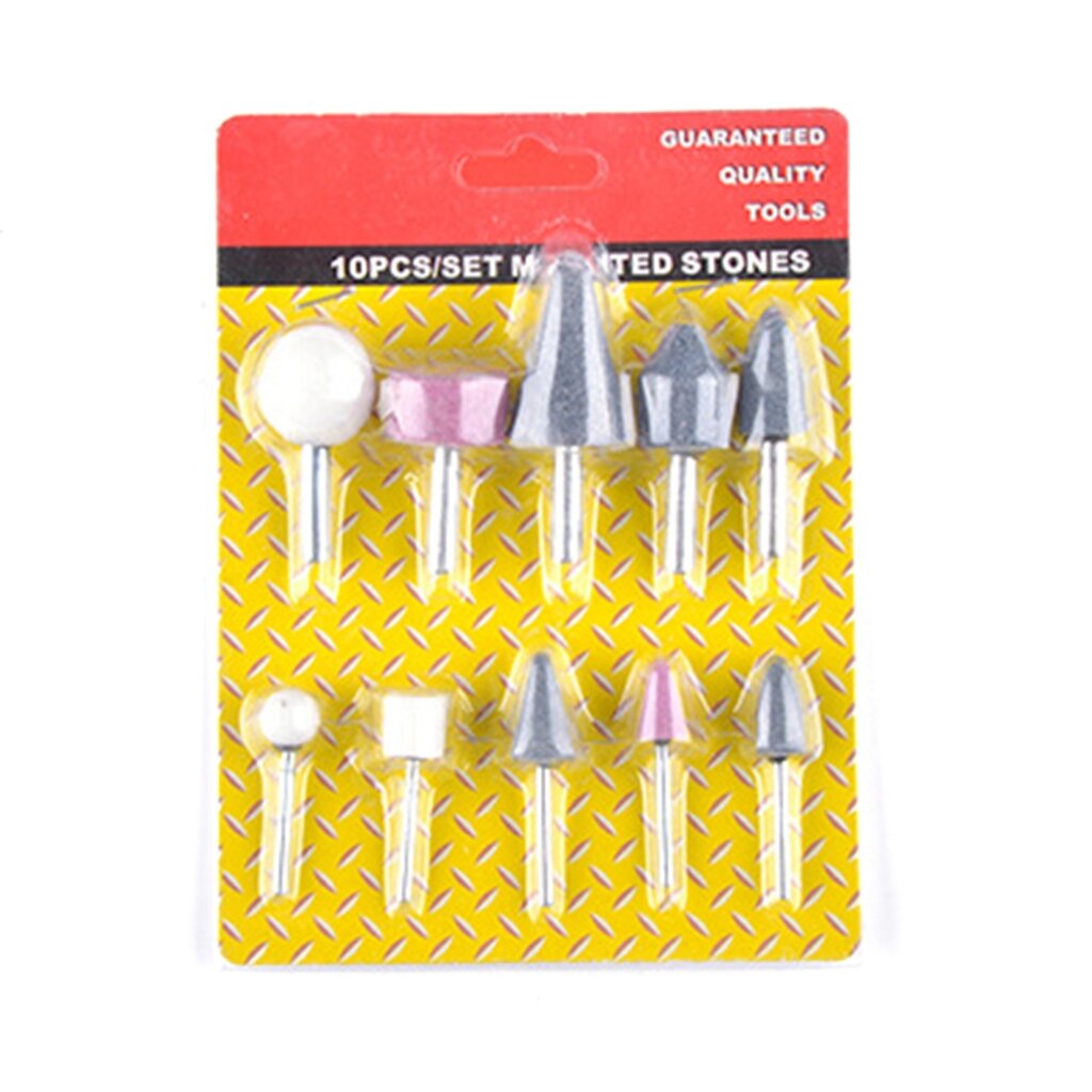 10шт Абразивный Камень Шлифовальный Круг С Установленной Головкой Шлифовальная Точка Каменная Головка