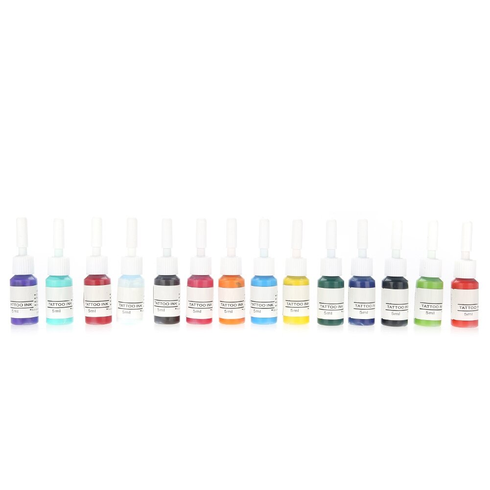 5 мл натуральных растительных чернил для татуировки, стойкие пигментные краски для тела, полуперманентные чернила для макияжа, стойкие, гипоаллергенные, веганские, полуперманентные боди-арт