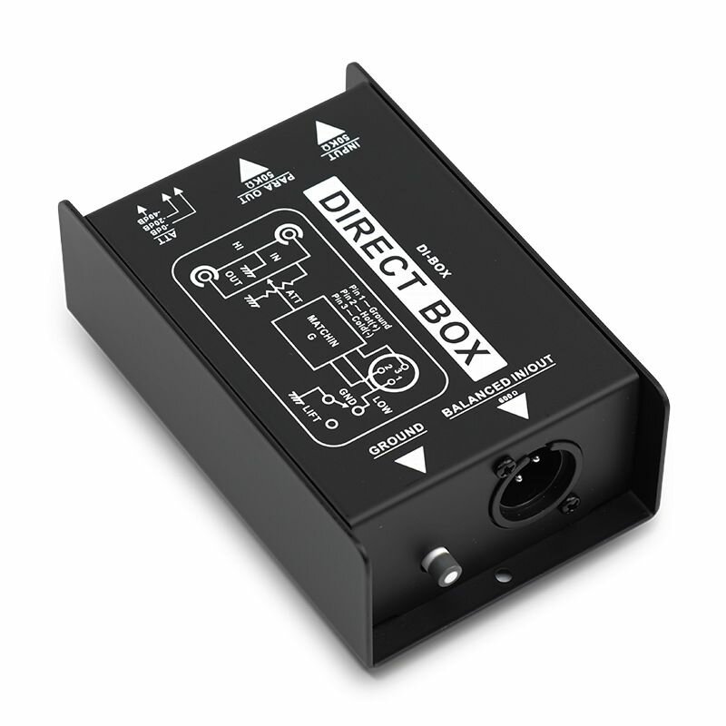 DI BOX пассивный аудио изолятор DIRECT BOX преобразователь импеданса эффекты DI-box