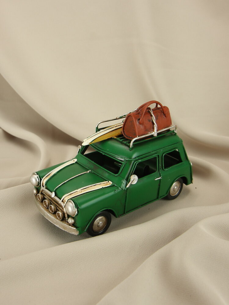 Декоративная модель, Mini 60-е гг. XX в, зеленый с багажником