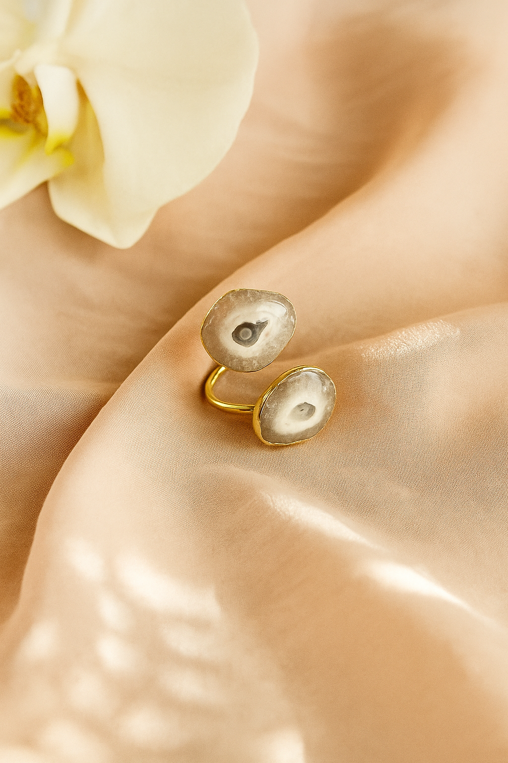 Кольцо, агат