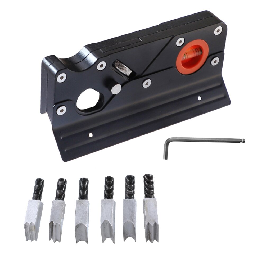 Рубанок для снятия фаски по дереву с 7 режущими головками, аксессуары для ручного рубанка для быстрой обрезки кромок и формирования углов в деревообработке