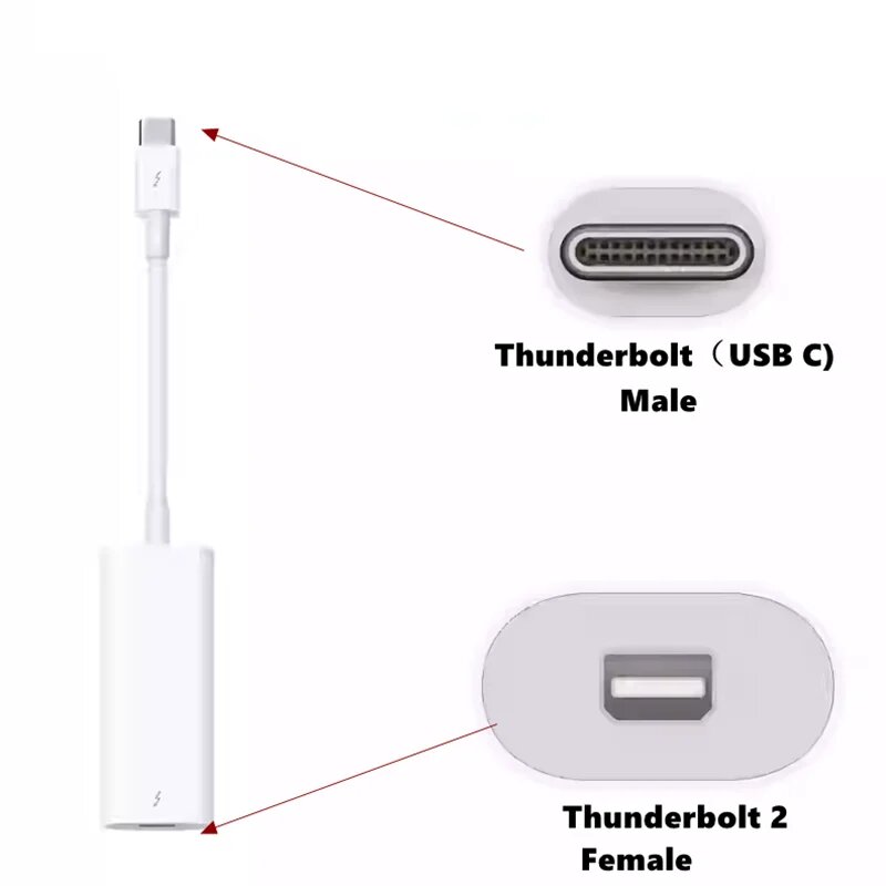 QinMSY Адаптер FireWire 800 - Thunderbolt 2 / Thunderbolt 3 Thunderbolt 3-2
