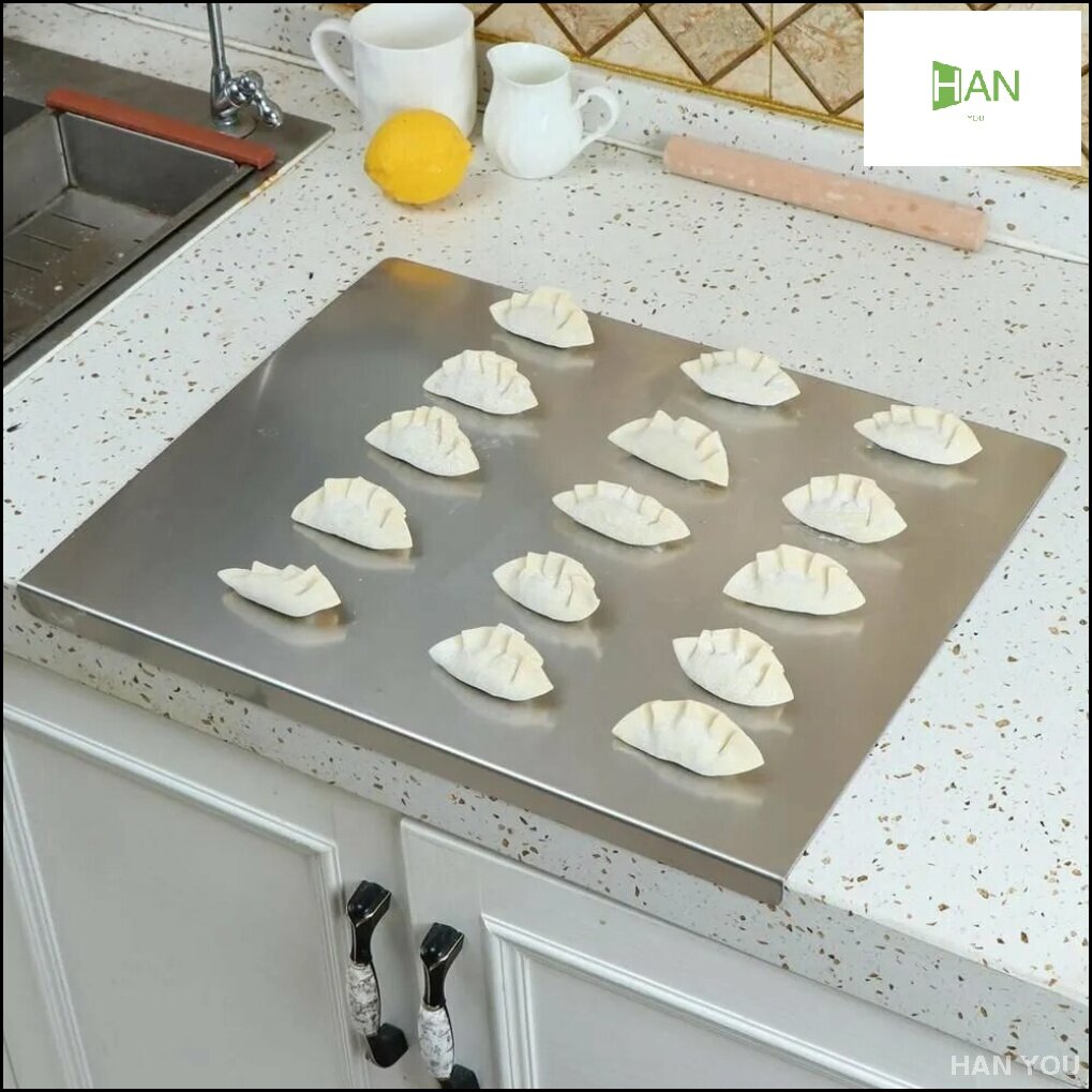 Эксклюзивная доска 40x60 см из стали нержавеющей с удобным выступом