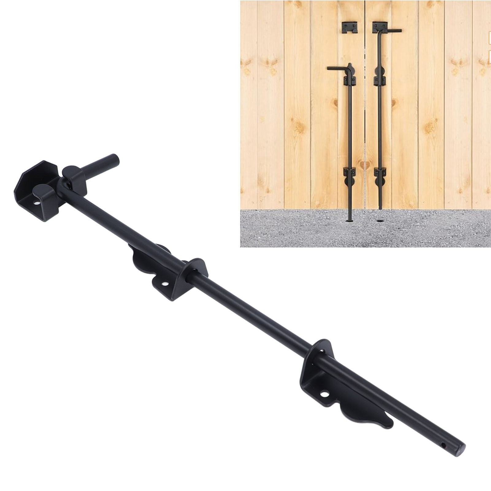 18-дюймовый сверхпрочный стержень для ворот, стопор для ворот, устойчивый к погодным условиям, защелка для деревянных заборов, металлических ворот, дверей