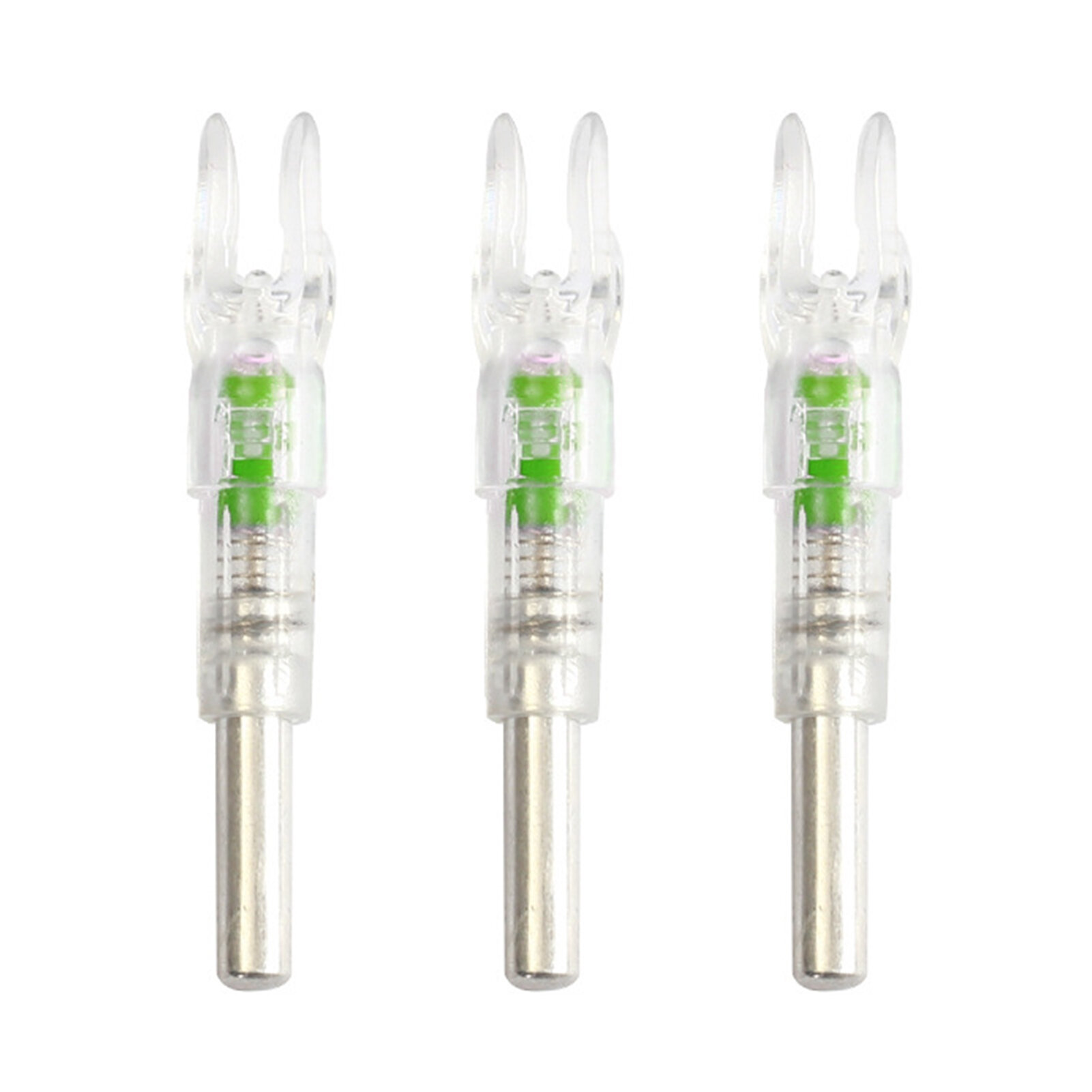 Ночные светящиеся тетивы для стрельбы из лука, 3 шт, 4,5 см, для стрел 6,2 мм, автоматические, PE, светящиеся тетивы, аксессуары для лука и стрел