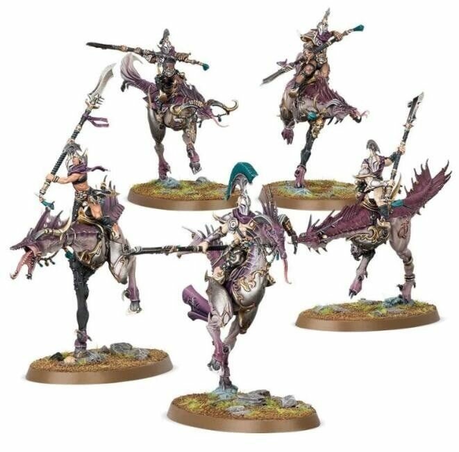 Смола вархаммер 40000 миниатюра Warhammer AOS Hedonites of Slaanesh Blissbarb/Slickblade Seekers миниатюры днд Фигурка для настольной игры
