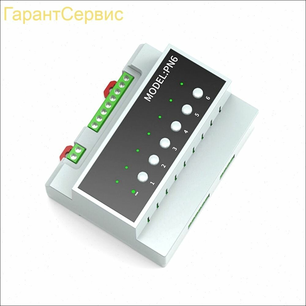 Tuya Smart Home 6-Канальный 16A Релейный Модуль Переключателя Сухих Контактов