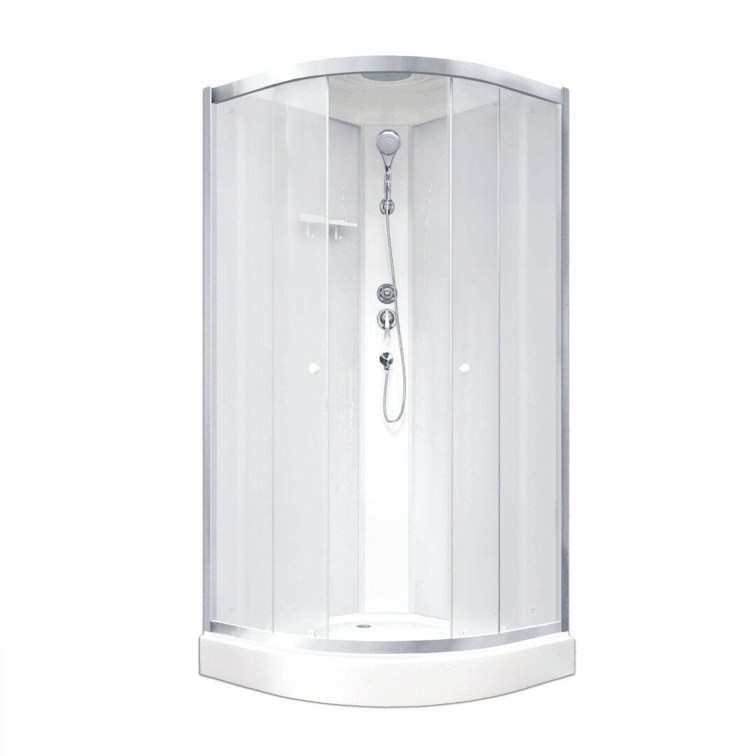 Душевая кабина Parly Bianco BETT831 80х80 стекло матовое/профиль матовый хром