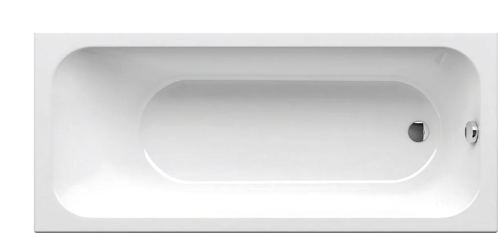 Акриловая ванна Ravak Chrome 180x80, на ножках, пристенная, белая, глянцевая, прямоугольная