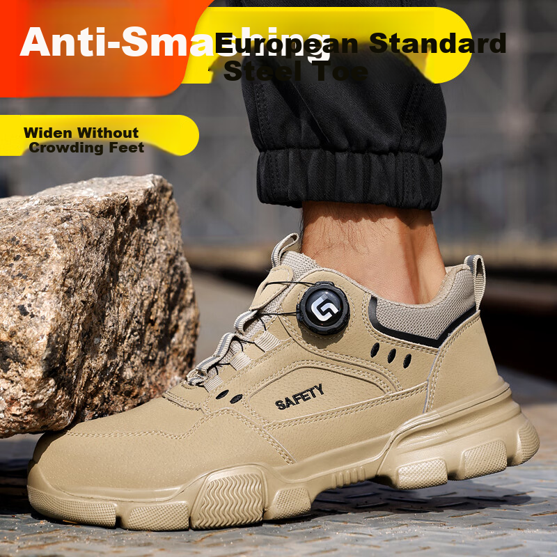 Fumeier Men's Winter Steel Toe Anti-Smashing Anti-Stab Soft Bottom Waterproof Safety Work Shoes F055L 41