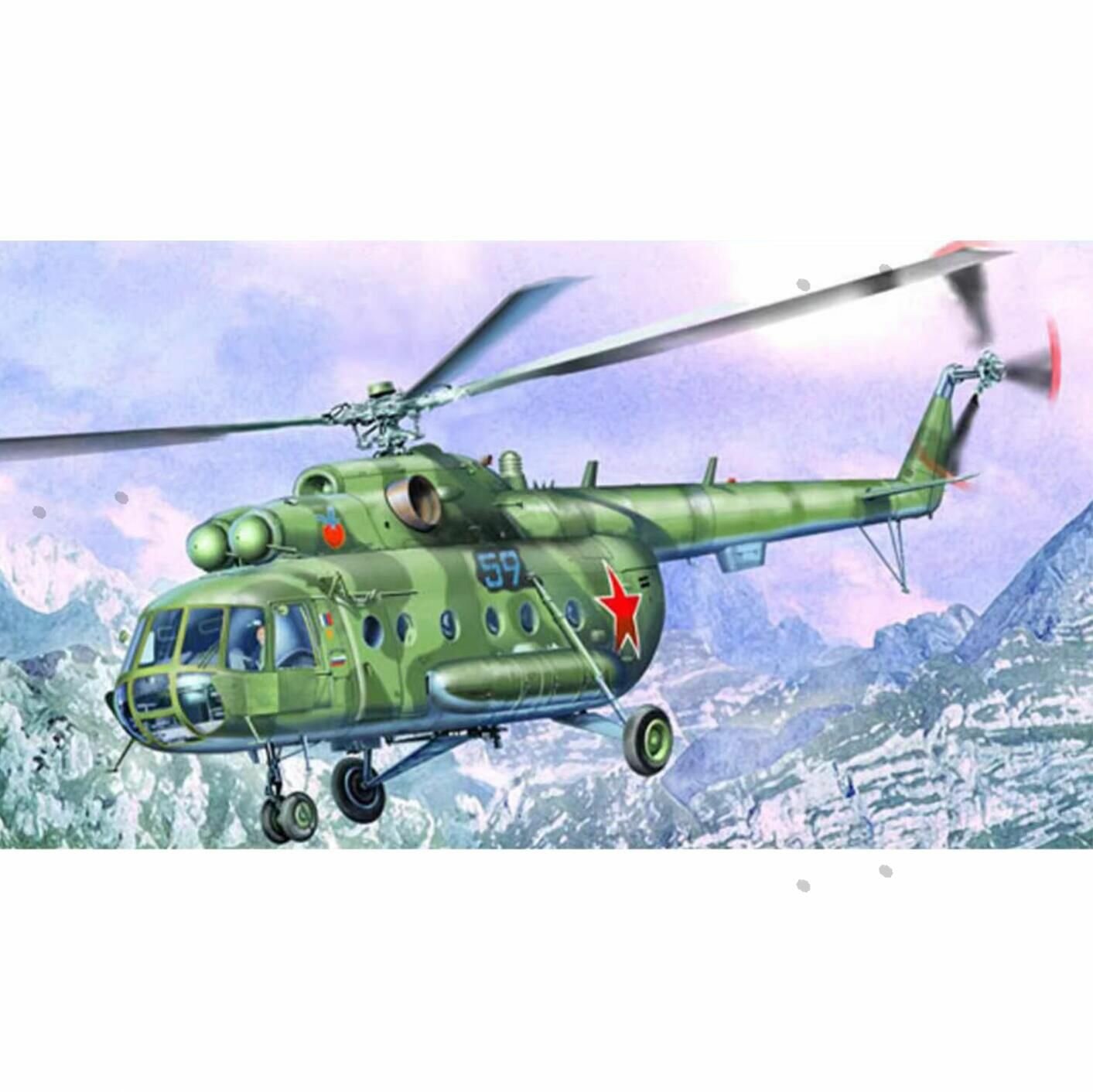 Trumpeter 1/35 05102 Mil Mi-8MT/Mi-17 Hip-H Helicopter Комплект для моделей 1 pcs