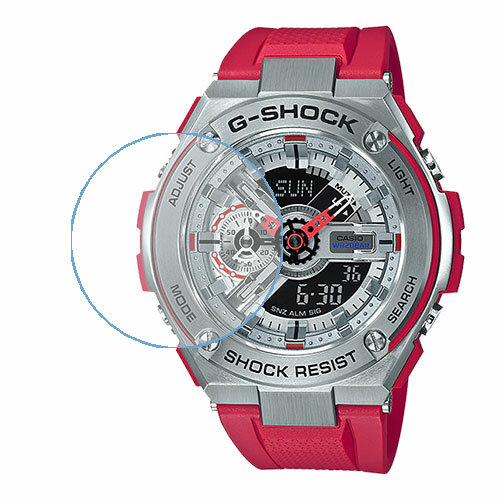 Скрин Мобайл защитный экран для часов Casio GST-410-4A из нано стекло 9H