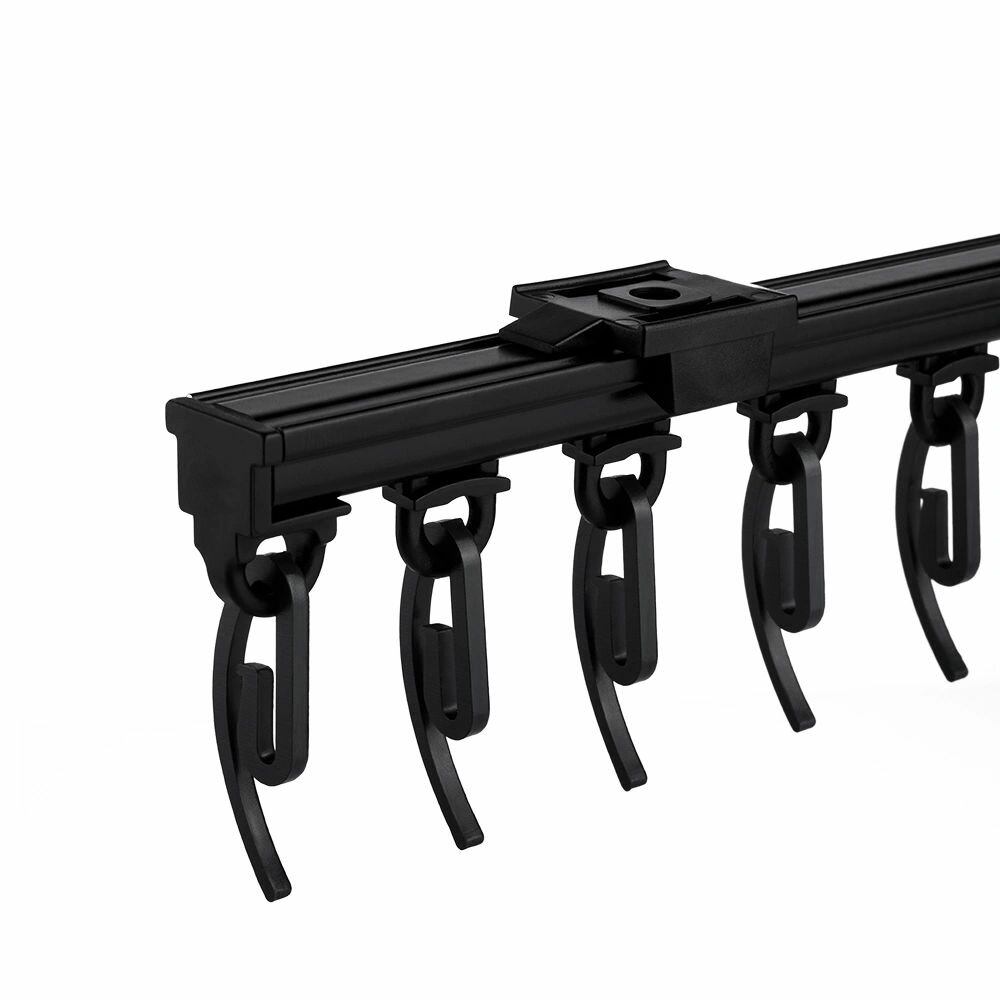 Профильный карниз для штор Римини Черный 140 см