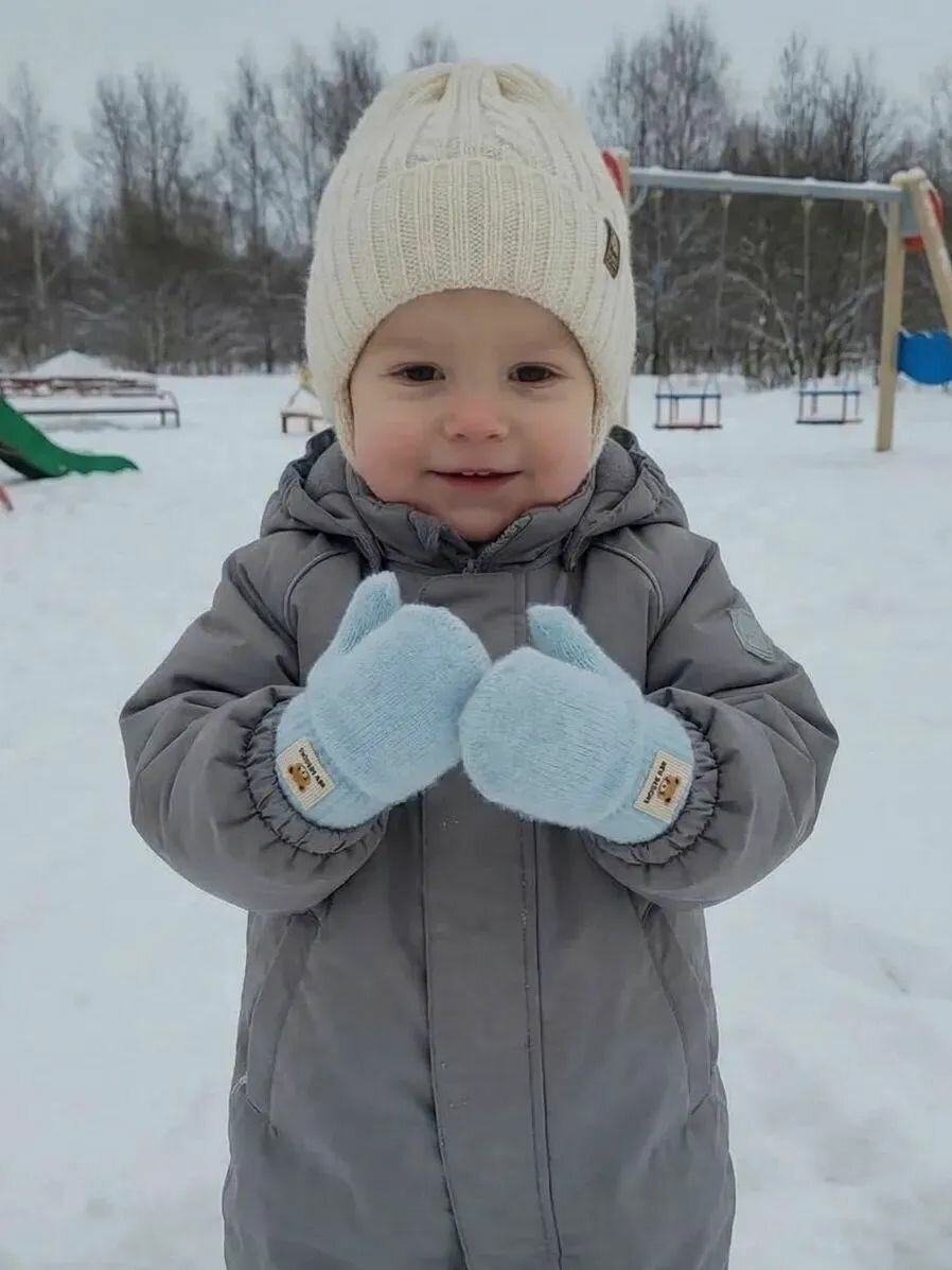 Варежки 1-2 года зимние для девочек