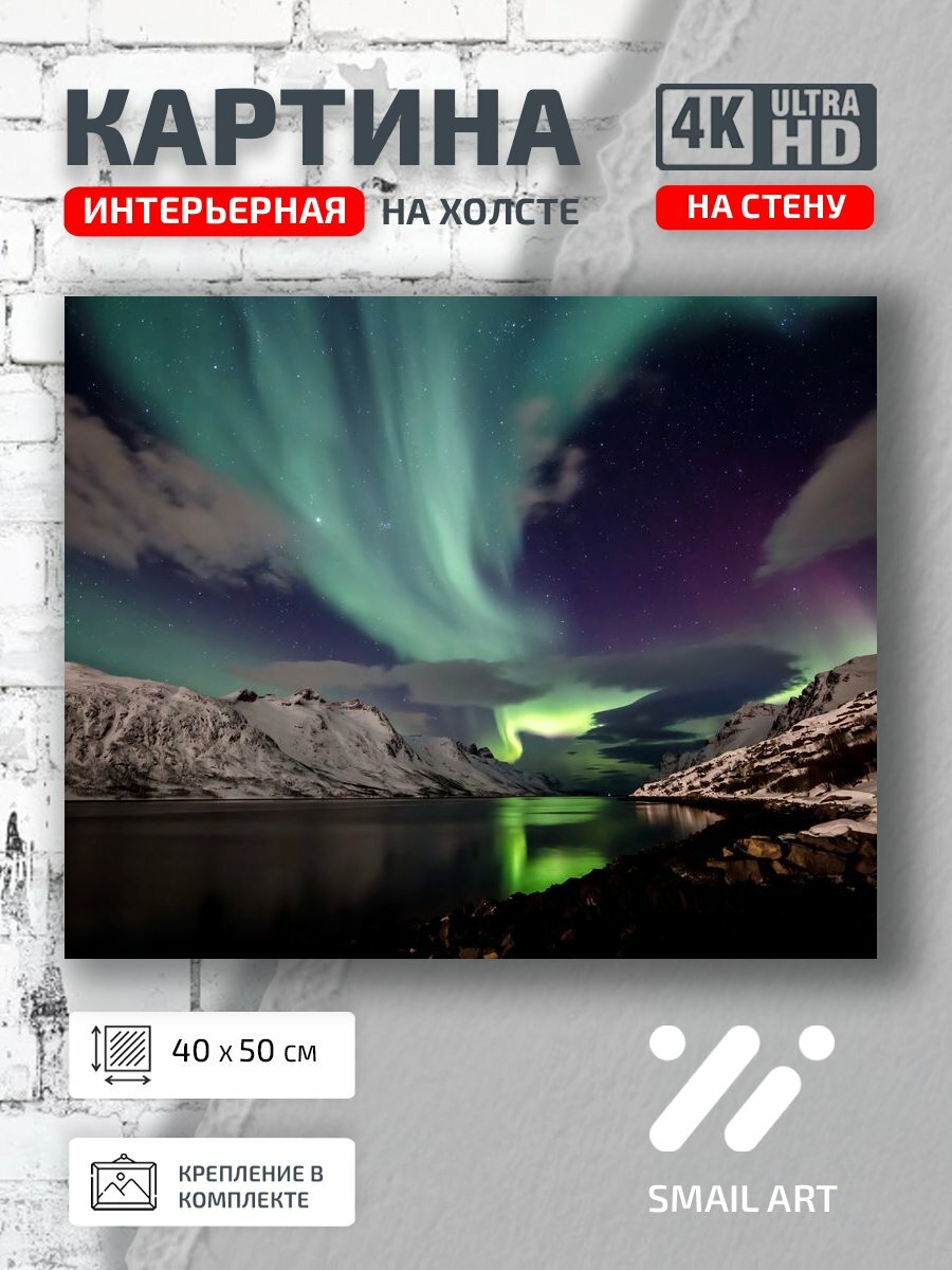 Картина на холсте интерьерная 40 на 50 на стену Вода Landscape для офиса пейзаж интерьер