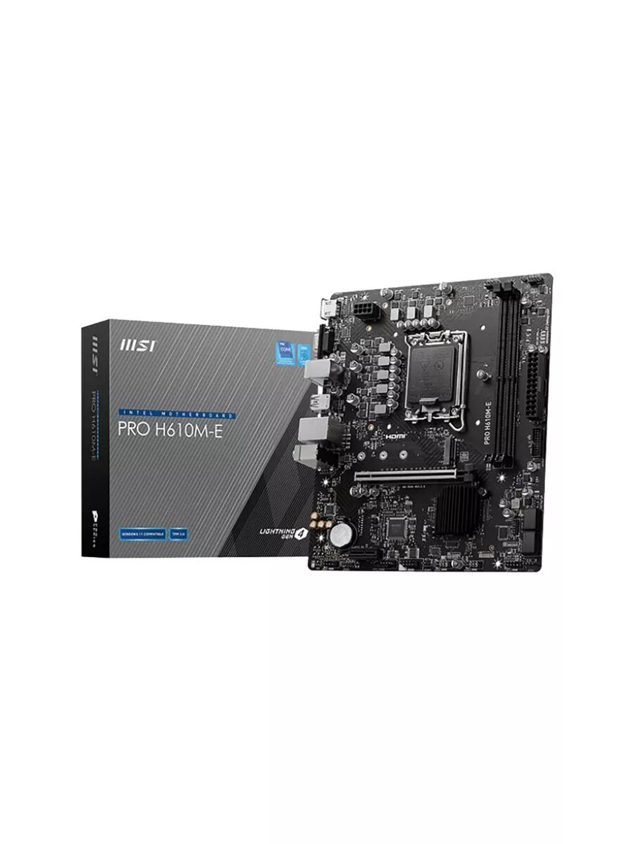 Материнская плата B PRO H610M-E (mATX, LGA1700)