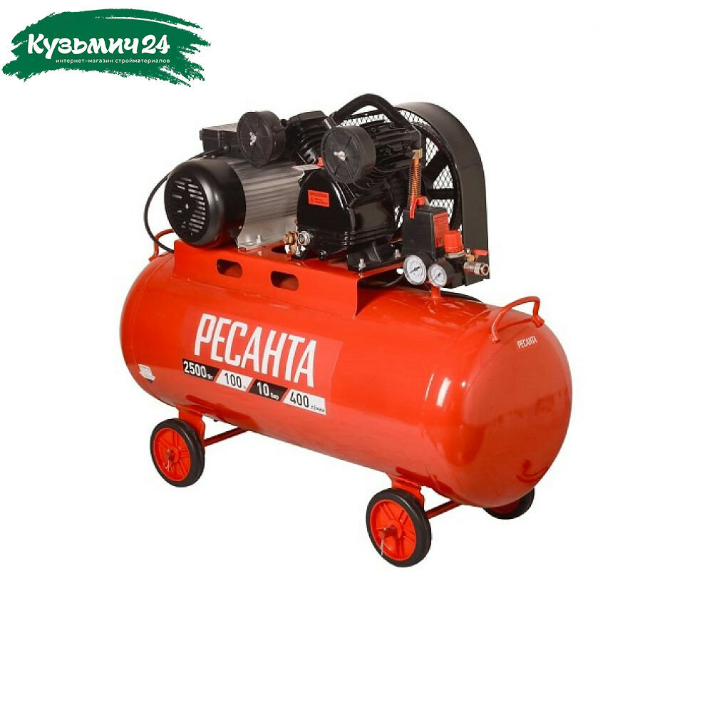 Компрессор Ресанта КП-100/400Р 74/7/5, 2.5 кВт, 1 шт.