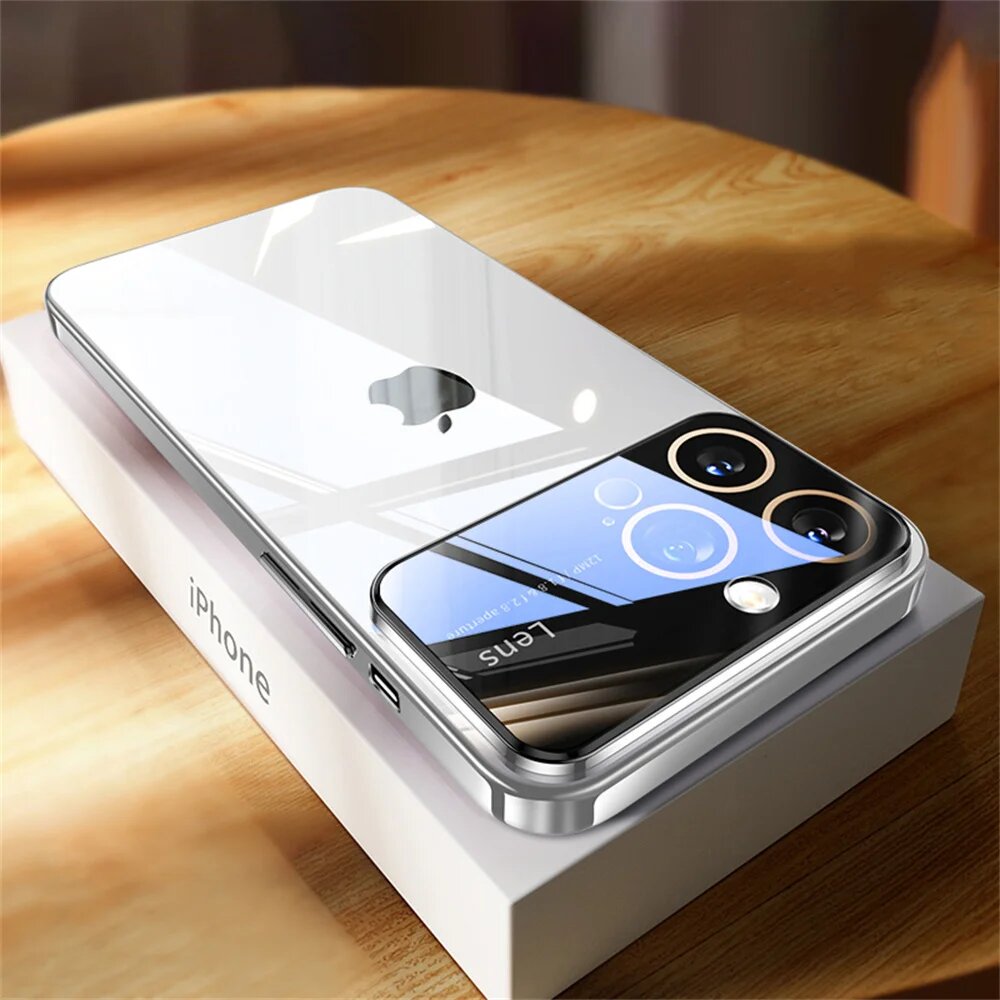 Прозрачный чехол для iPhone 15 Silver