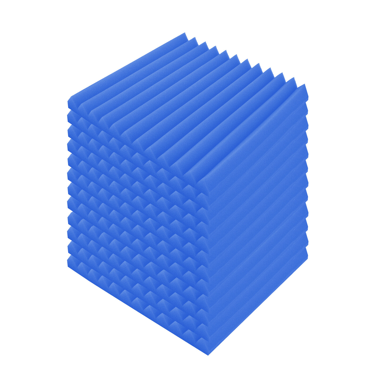 12 Pack Акустические Пенопластовые Панели Поглощения Звука Высокая Плотность Клинчатые Плитки Изоляция Для Стен Потолков 12*12*1in (Type 2)