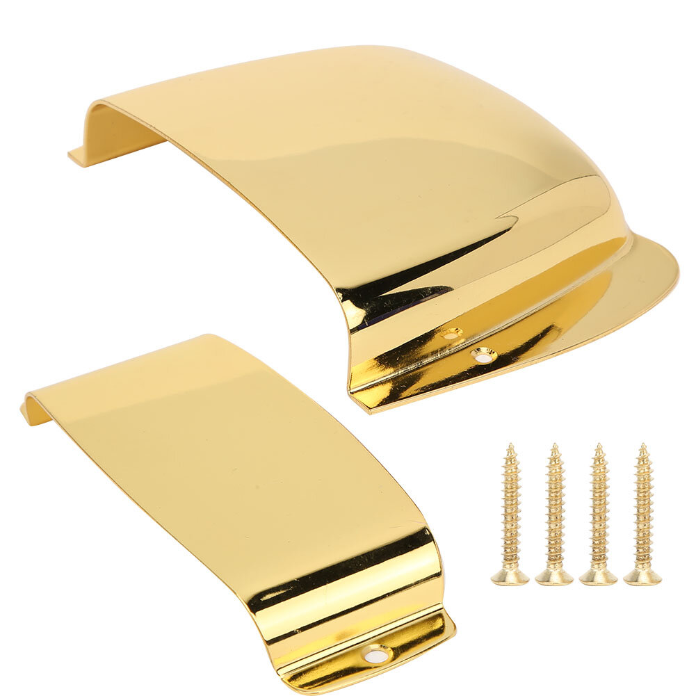 Pickup Bridge Cover Set Zinc Alloy Bass Protective for PB Electric GuitarGold