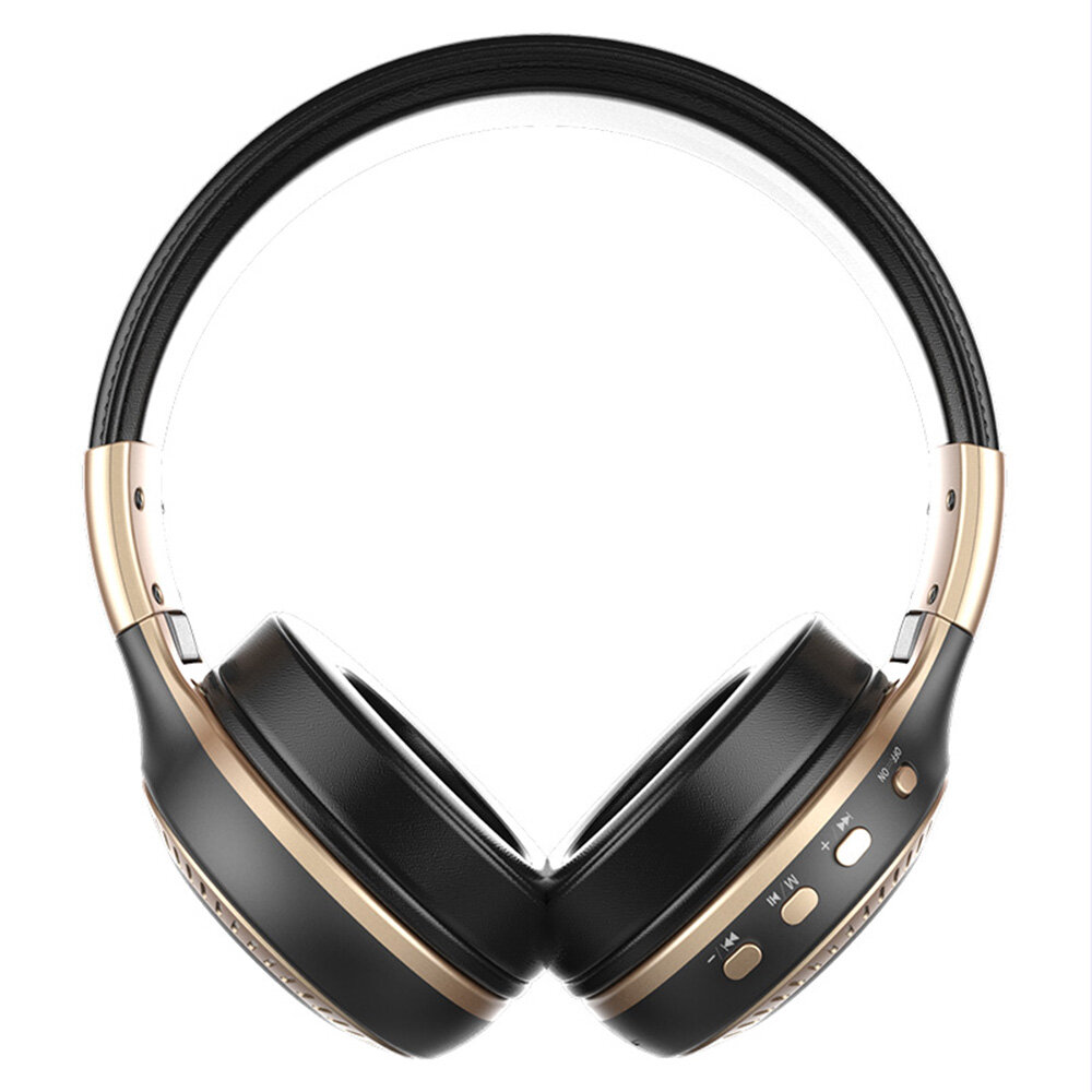 Наушники Bluetooth ZEALOT B19 беспроводные стерео накладные складные с 3.5mm разъемом AUX, LCD-дисплеем, FM-радио, слотом для TF-карты и микрофоном, цвет: Черный с Золотом, Черный с Серым, Белый с Серебром, Белый с Голубым