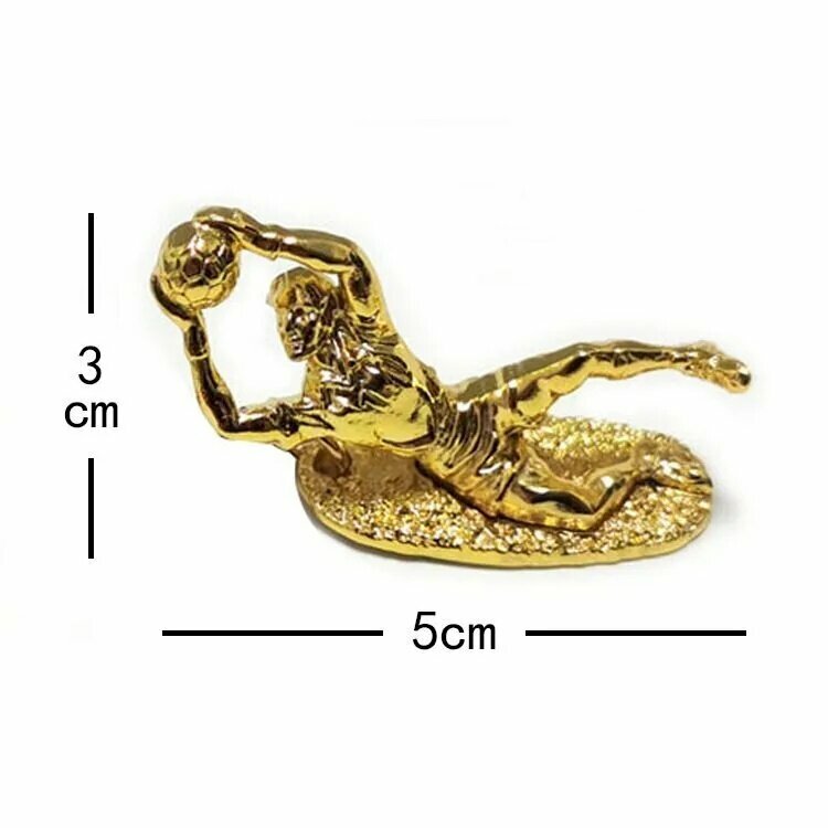 Мини-трофей Золотой вратарь Подарок болельщикам 3см