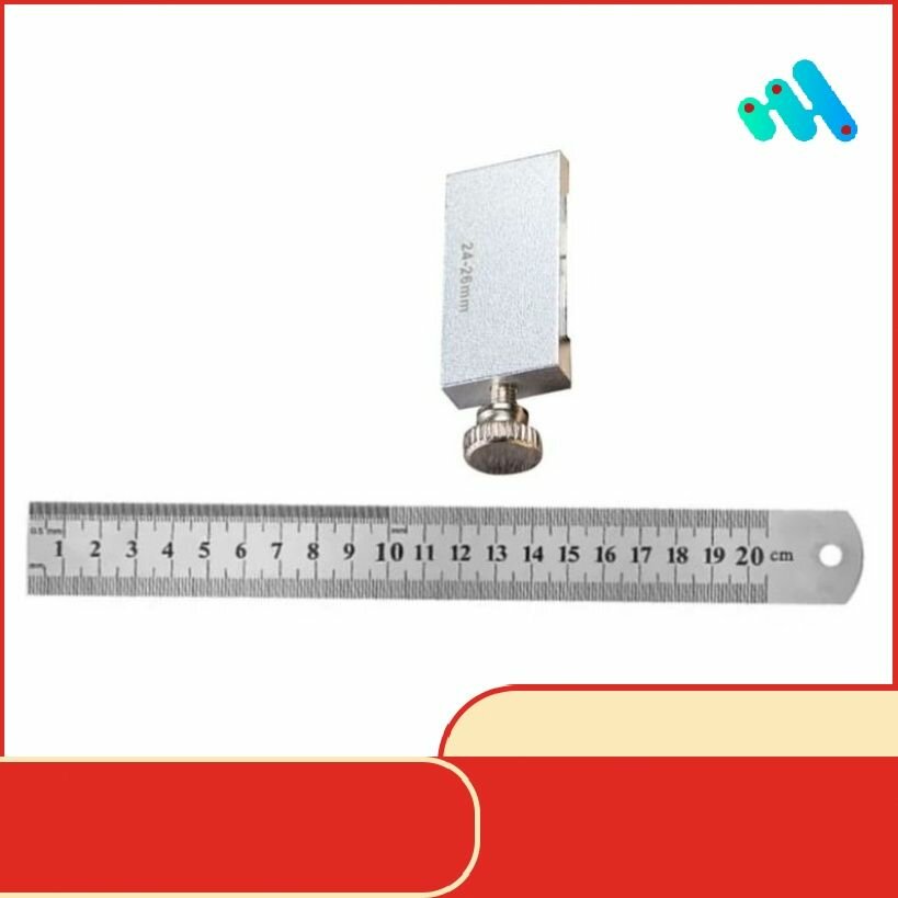 Эксклюзивная металлическая линейка 40 см для плотника с блоком позиционирования