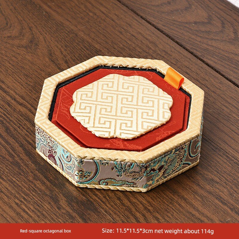 Красная квадратная шкатулка для ожерелий и браслетов, малый размер, 100% перерабатываемый материал