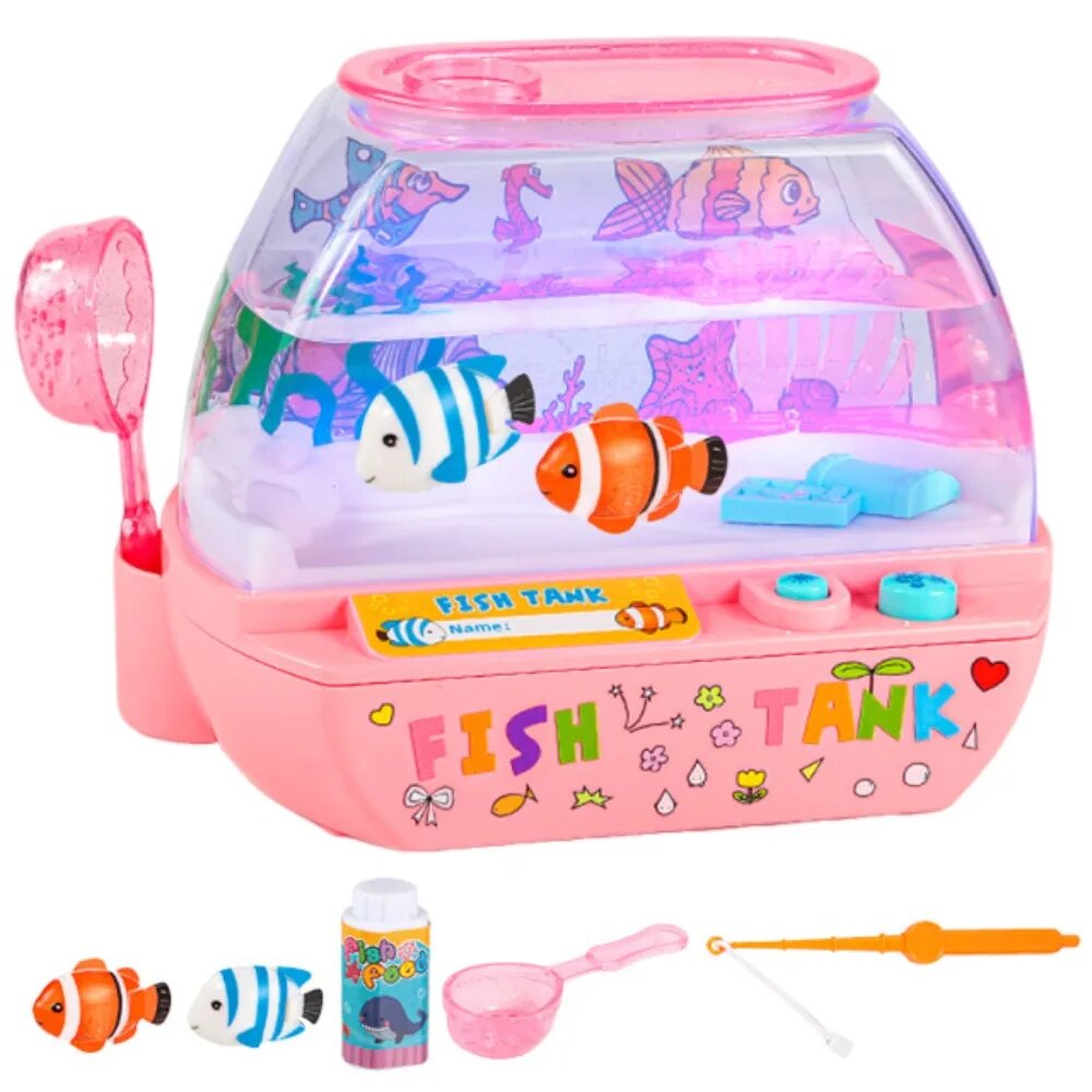 Мультяшный светодиодный аквариумный светильник Pink