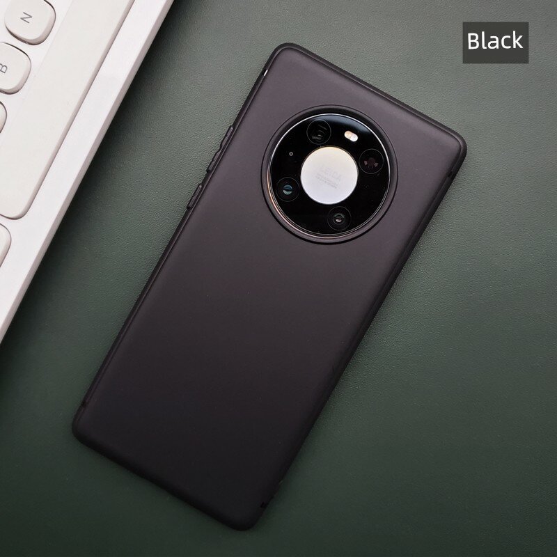 Матовый мягкий ТПУ чехол для Huawei Mate40E, черный с большими отверстиями, полная защита от царапин