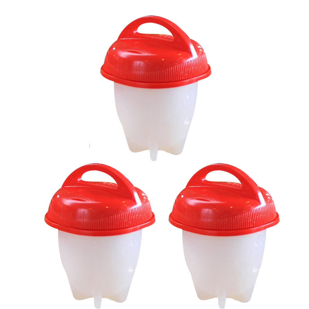 3 шт./набор Пароварка для яиц Неприлипающий силиконовый изготовитель для варки яиц без скорлупы