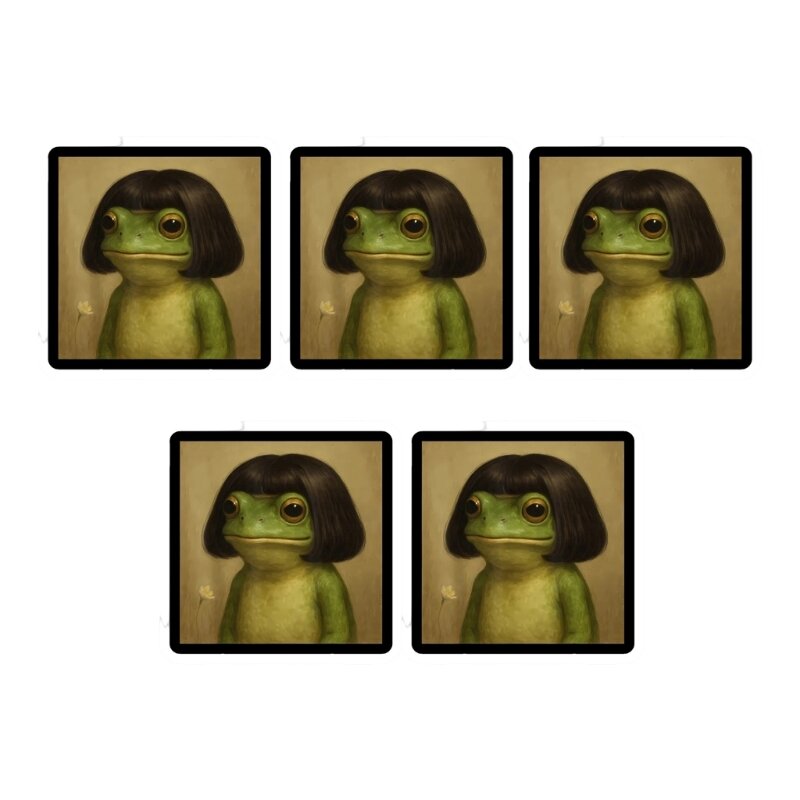 Упаковка из 5 Креативных Стикеров с изображением Животных для Украшения Настенного Телефона