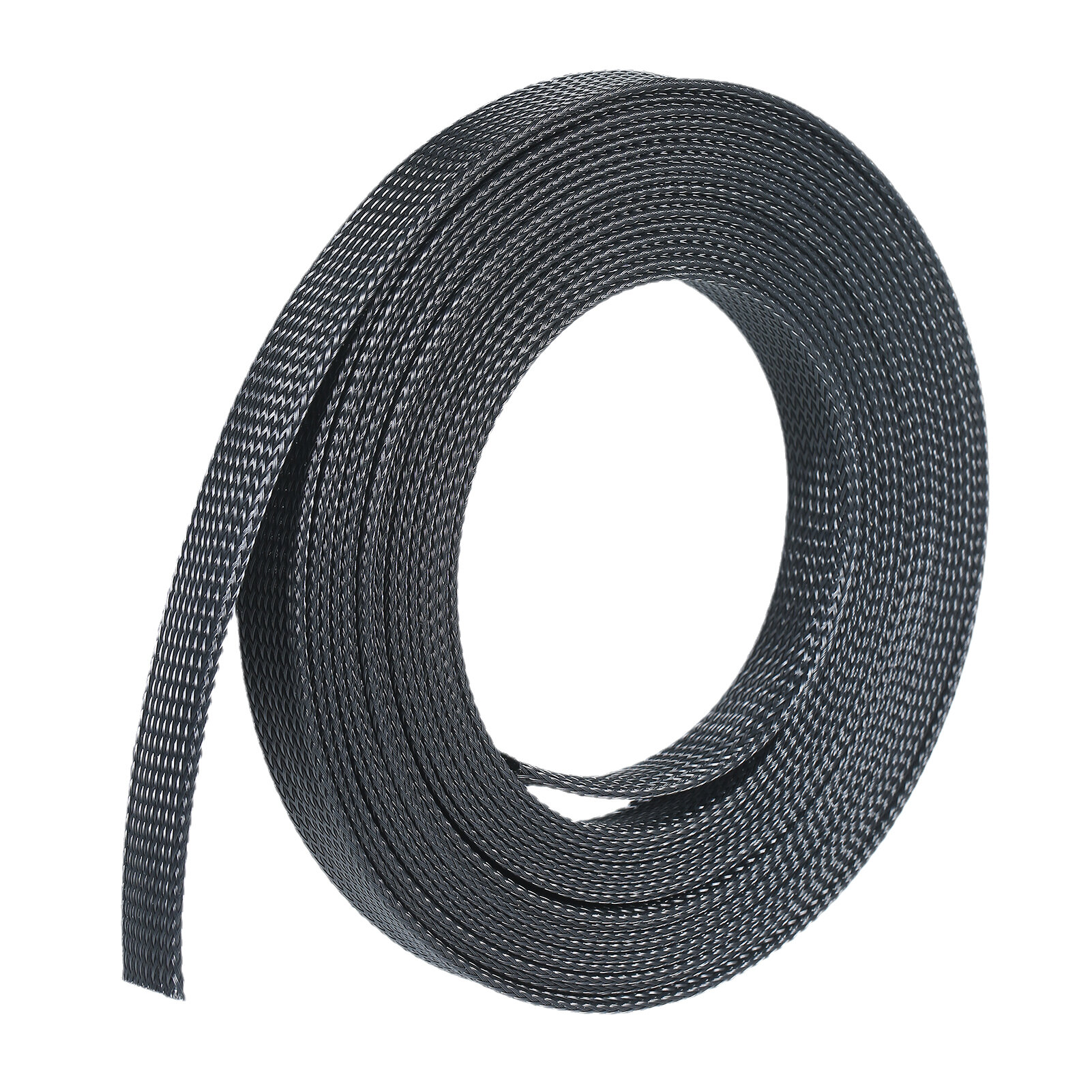 21ft 1 Inch (25mm) Растяжимый Плетеный Кабельный Накладка Защитная Труба Обложка для Автомобилей Телевизоров Компьютеров и Других Домашних Устройств, Материал: Стекловолокно, Цвет: Черный, Диаметр: 1/4-дюйм, 3/8-дюйм, 1/2-дюйм, 3/4-дюйм, 1-дюйм