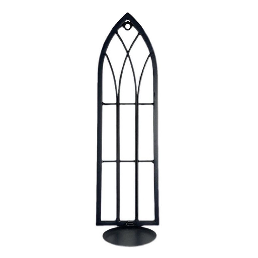 Простой настенный подсвечник из кованого железа