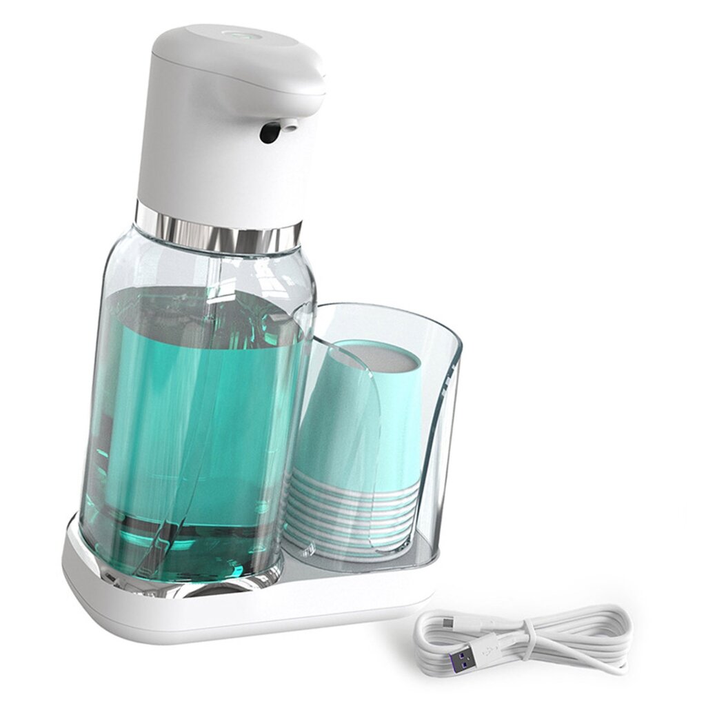 Автоматический дозатор ополаскивателя для рта с регулируемым уровнем жидкости, перезаряжаемый контейнер