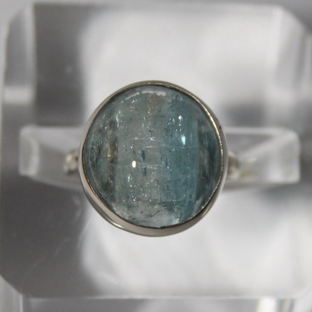 Кольцо, аквамарин