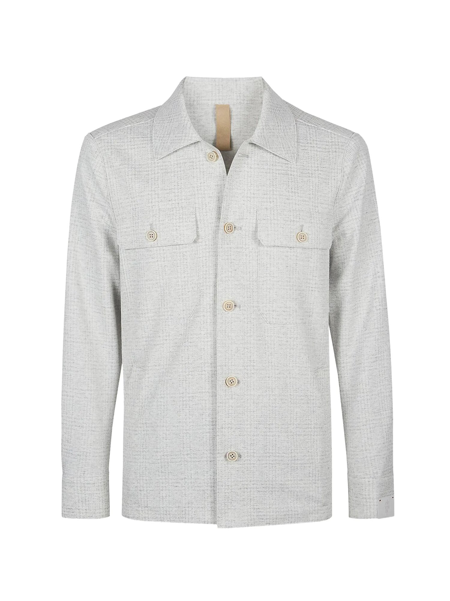 Рубашка Eleventy Four-pocket overshirt, размер 48, серый — фото 1