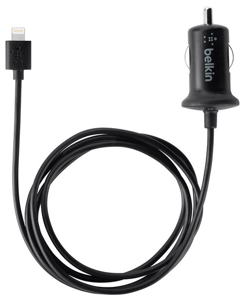 Автомобильное зарядное устройство для Apple Belkin 12В Lighting - USB 2.0 тип А (F8J075btBLK)