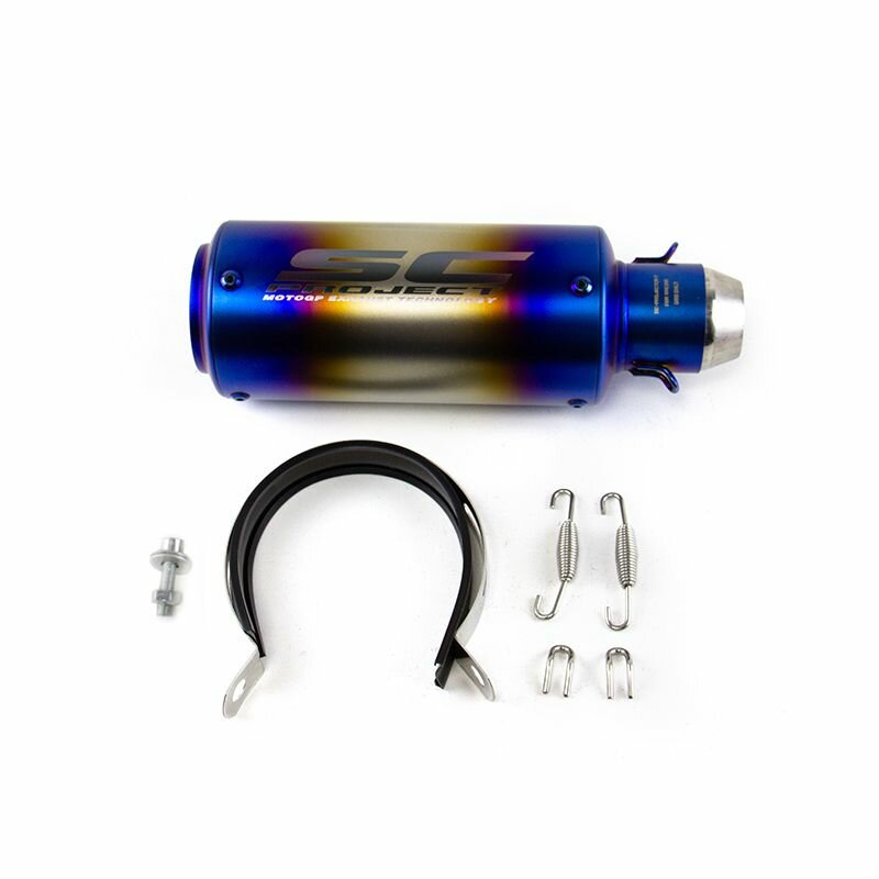 Глушитель для мотоцикла прямоток универсальный на питбайк