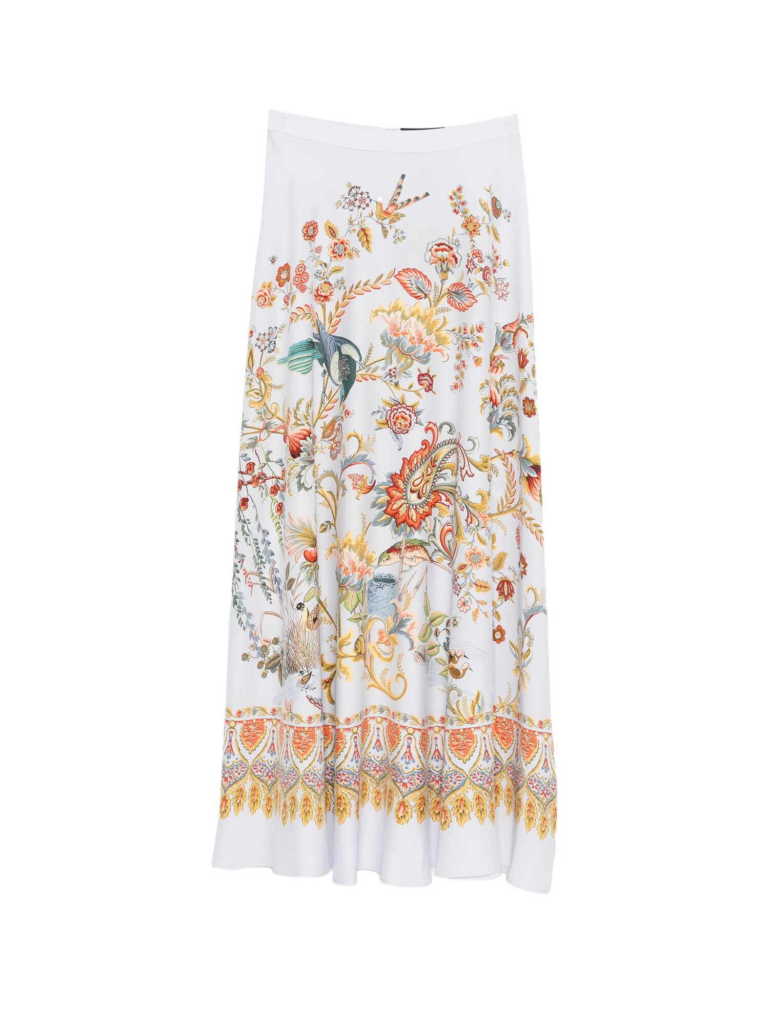 Юбка Floral half-circle maxi skirt
