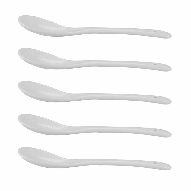 Набор из 5 керамических чайных ложек, ложек для варенья, меда