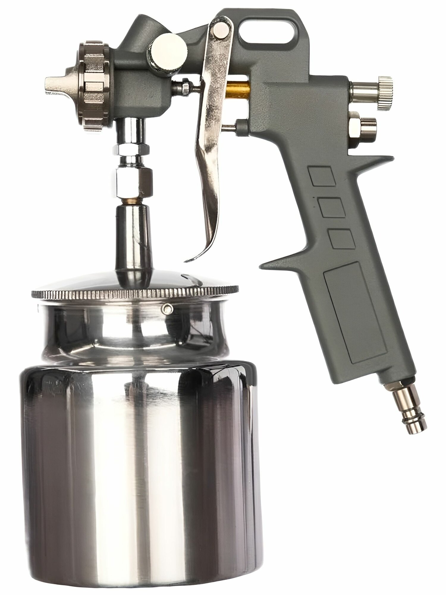 Краскопульт Pegas Pneumatic S990 нижний бак сопло 2 mm. 2705