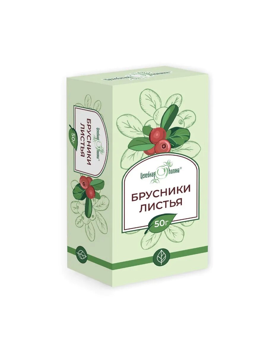 Целебная поляна брусники листья 50 гр