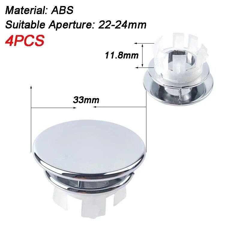 Крышка перелива для раковины серебристого цвета Bilayer