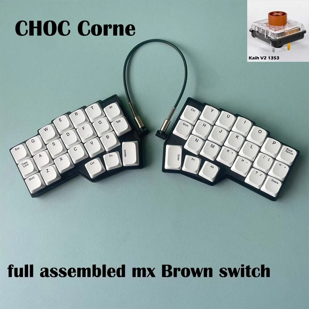 CHOC Corne, Brown V2 BWP, механическая клавиатура